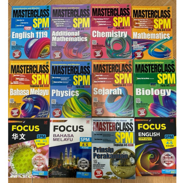【Preloved SPM Books】 Sasbadi SPM KSSM Masterclass Buku Rujukan Form4 ...