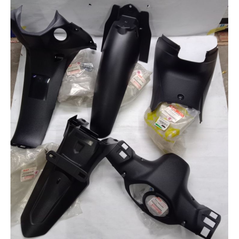 100% ORIGINAL SUZUKI SMASH V COVER MAIN PIPE CENTRE COVER REAR FENDER ...