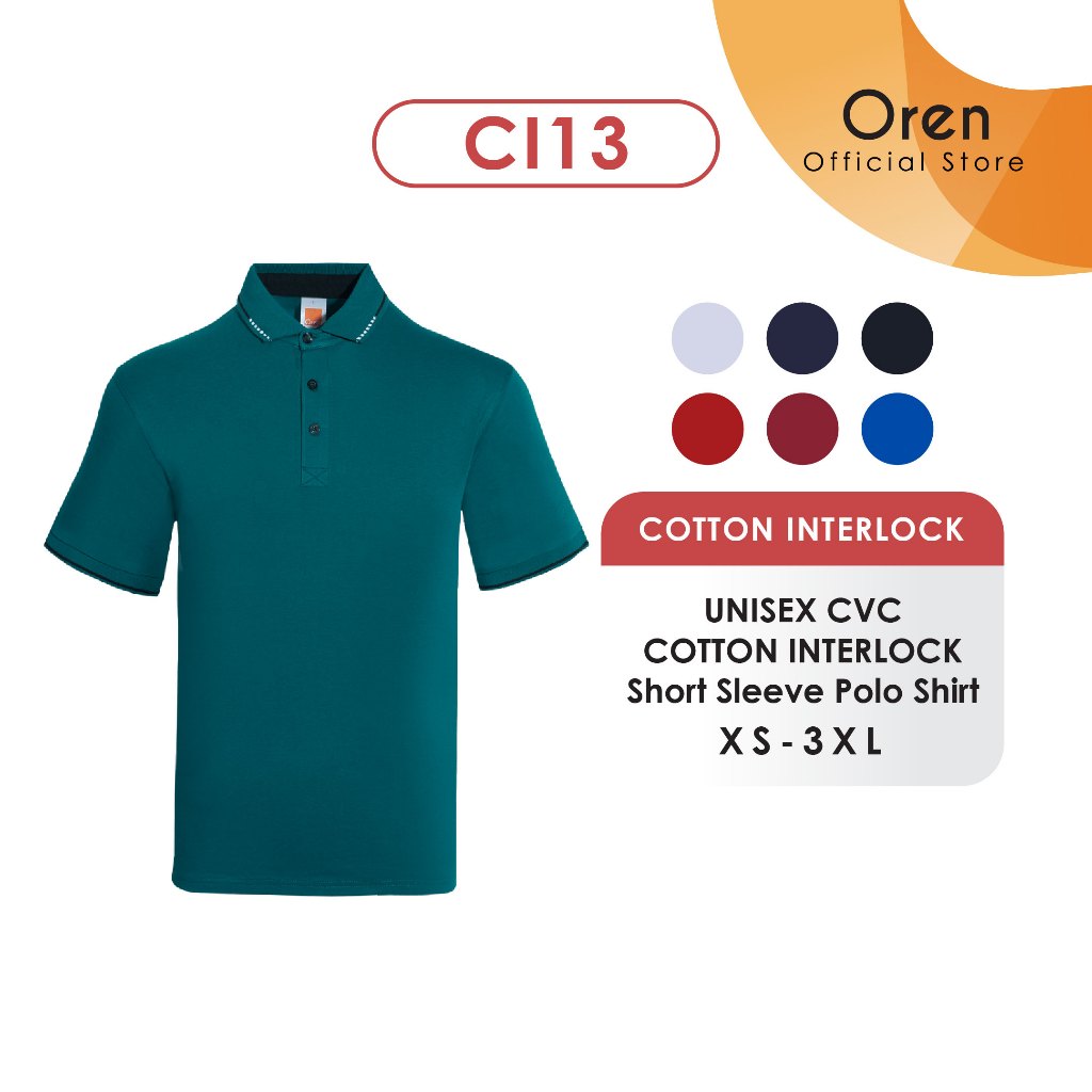 Oren Sport CI Cotton Interlock Polo Shirt CI13 | Shopee Malaysia