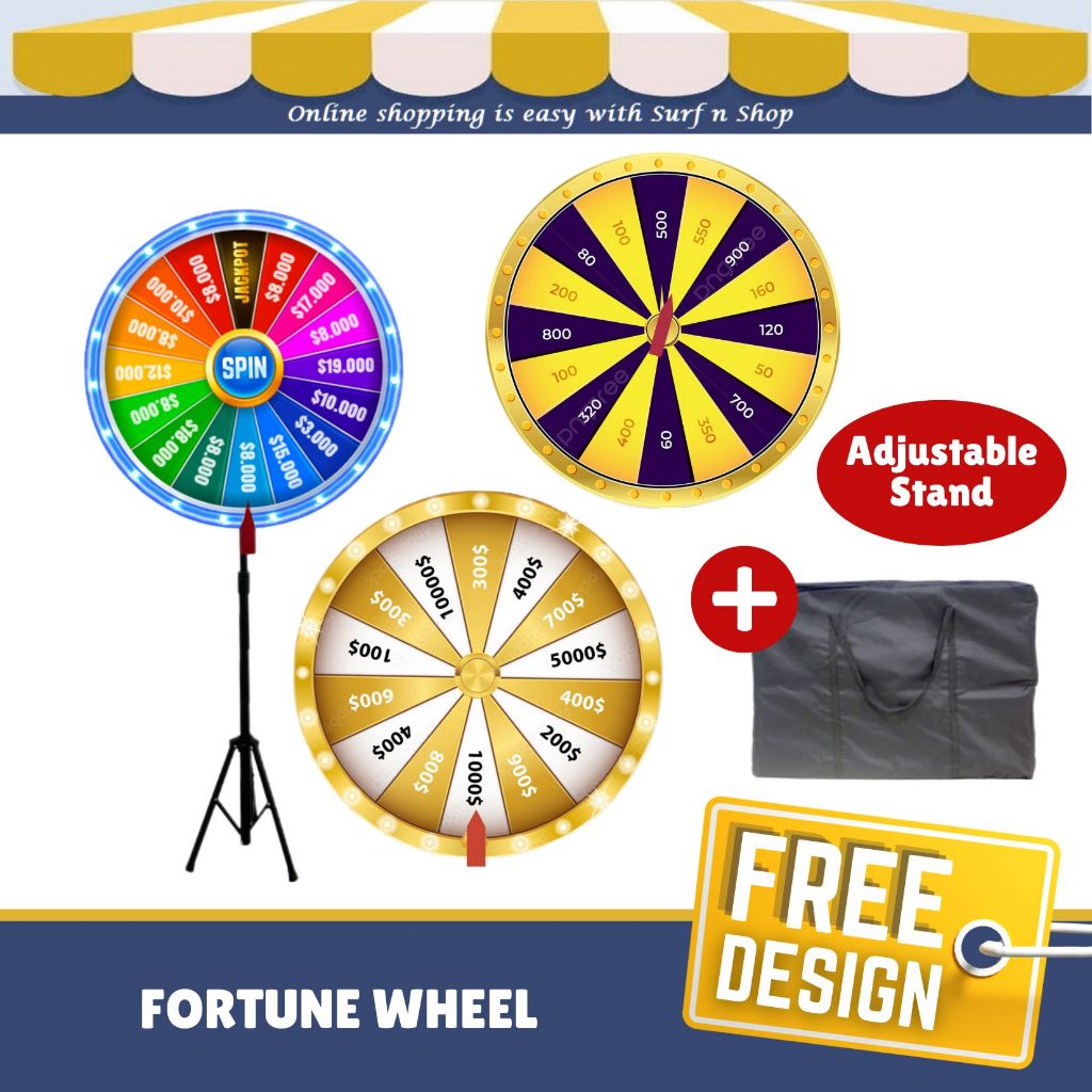 Fortune Wheel / Wheel of Fortune / Roda Impian / Lucky Draw Wheel 幸运转盘 ...