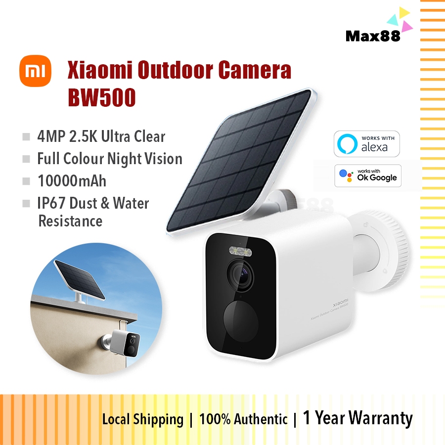 Xiaomi Outdoor Camera BW500 2.5K Smart WiFi 10000mAh Battery | IP67 ...