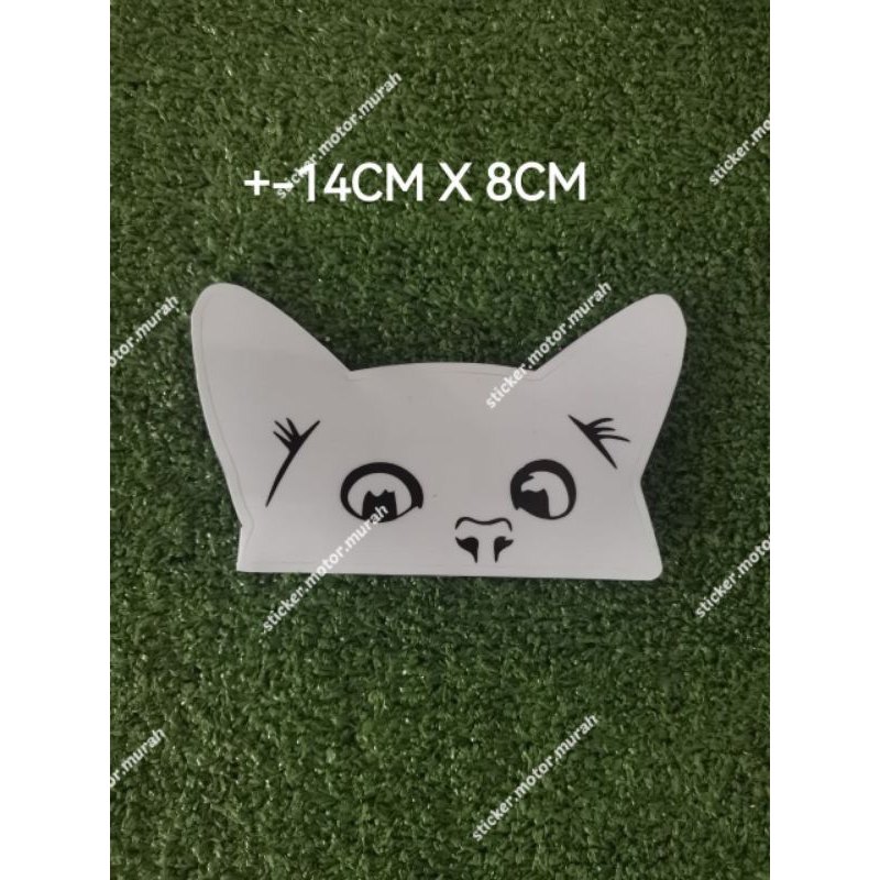 STICKER MINI KUCING COMEL PUTIH , CAT STICKER | Shopee Malaysia
