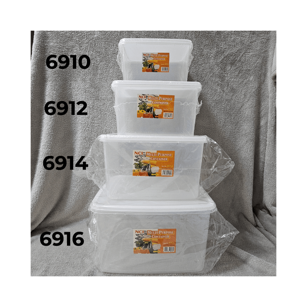 NCI Multi-Purpose Rectangular Food Containers / Bekas Makanan NCI 6910 ...