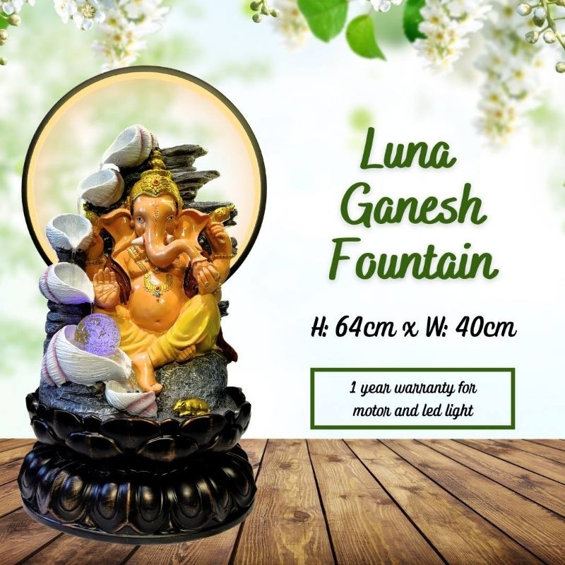 Luna Water Fountain with LED ring Removable | Shopee Malaysia