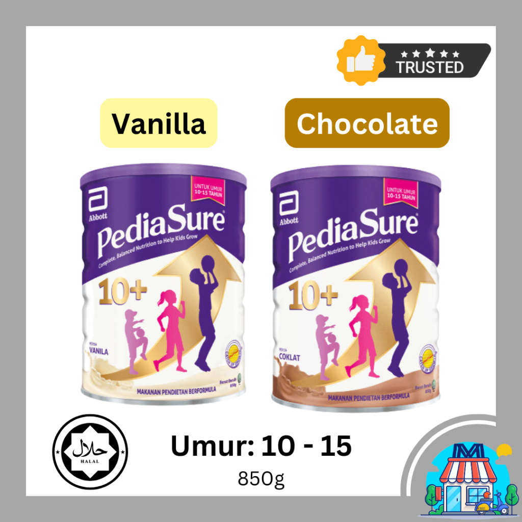 [Ready Stock] Pediasure 10 Plus 850g (Vanilla/Chocolate) | Shopee Malaysia