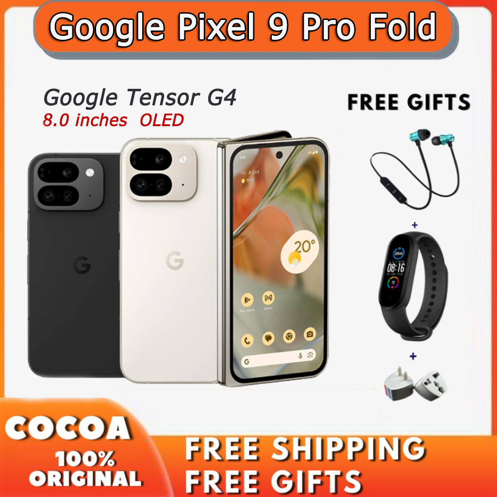 Google Pixel 9 Pro Fold 8.0 inches Google Tensor G4 16GB RAM OLED 120Hz 4650mAh NFC SmartPhone ...
