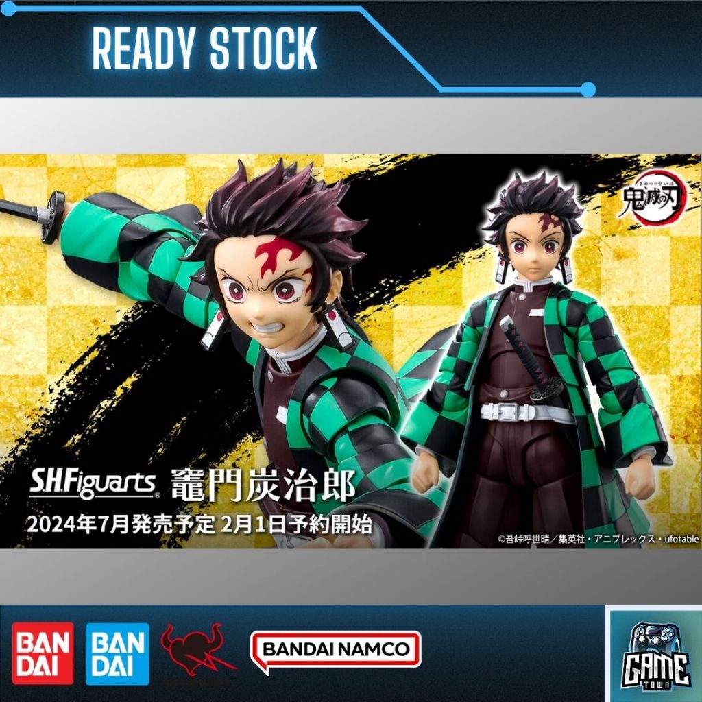 Bandai Tamashii SHF S.H.Figuarts Tanjiro Kamado [Demon Slayer] | Shopee ...
