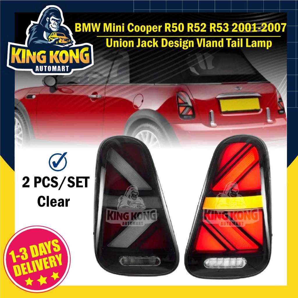 Vland BMW Mini Cooper R50 R52 R53 2001 - 2007 Union Jack Multi Function ...