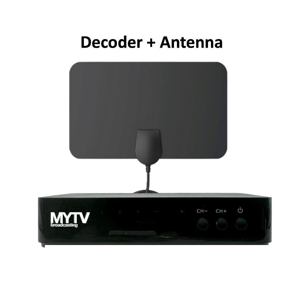 Original MyTv Decoder SIRIM & MCMC DVBT2 MyTv Dekoder HDMI RCA 1080p ...