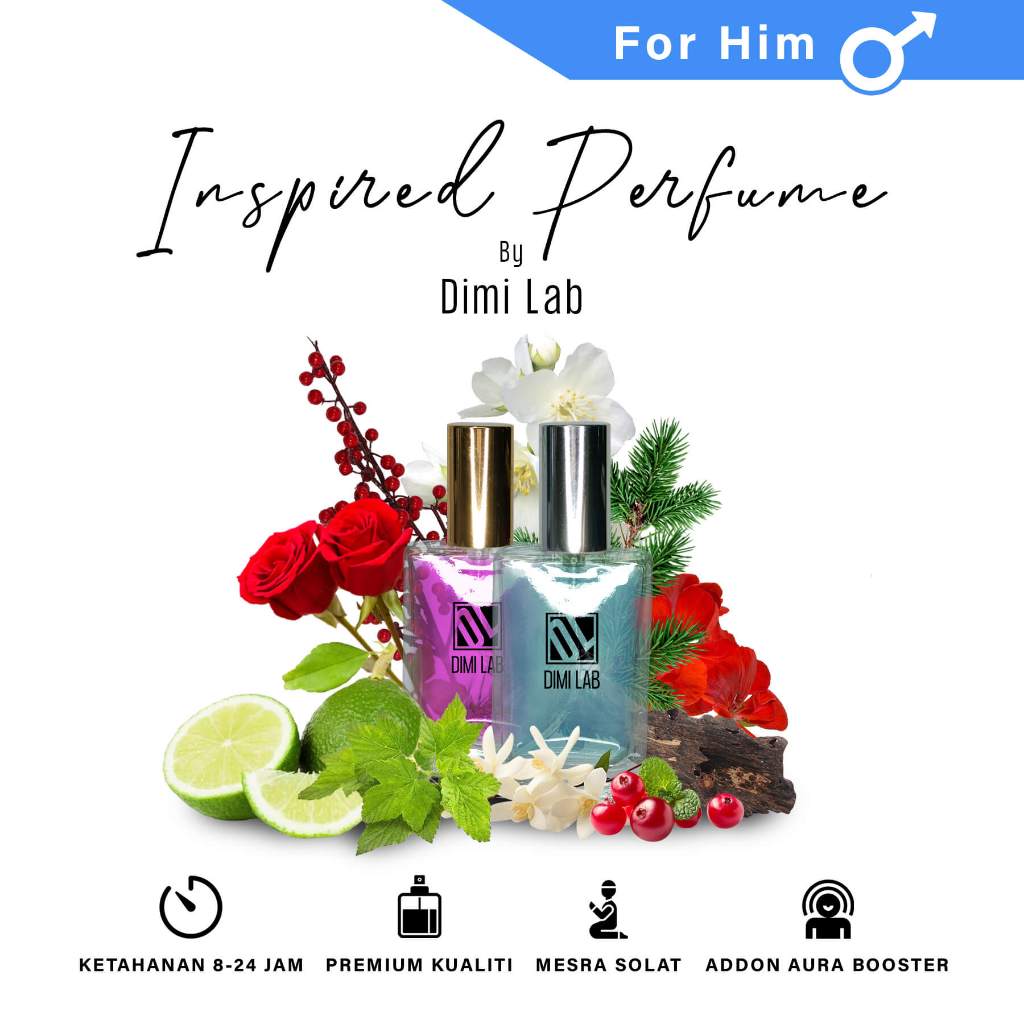Perfume Lelaki Dengan Aura Booster 30ml By Dimi Lab | Shopee Malaysia