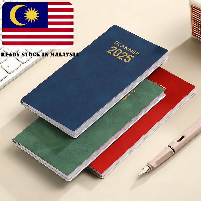 *CLEARANCE* 2025 Basic Portable A6 PU Leather Planner Daily Schedule ...