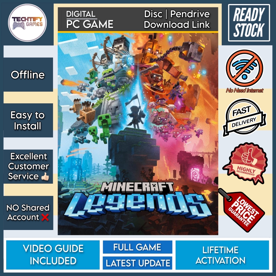 [PC Game] Minecraft Legends Deluxe Edition - Offline [Disc | Pendrive ...