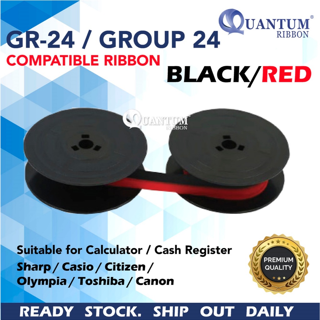 GR24 Group 24 GR-24 GR 24 Ink Spool Ribbon for Calculators & Cash ...