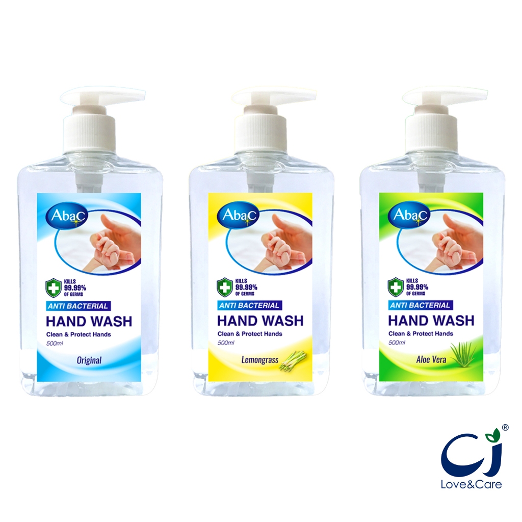 *ABAC* CJ Anti Bacterial Hand Wash 500ml ( Original ), ( Lemongrass ...