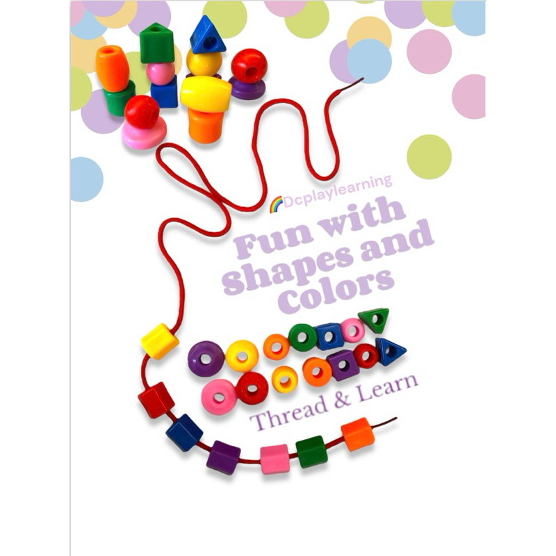 Dcplaylearning Kid Lacing Beads Montessori Learning Threading Beads ...