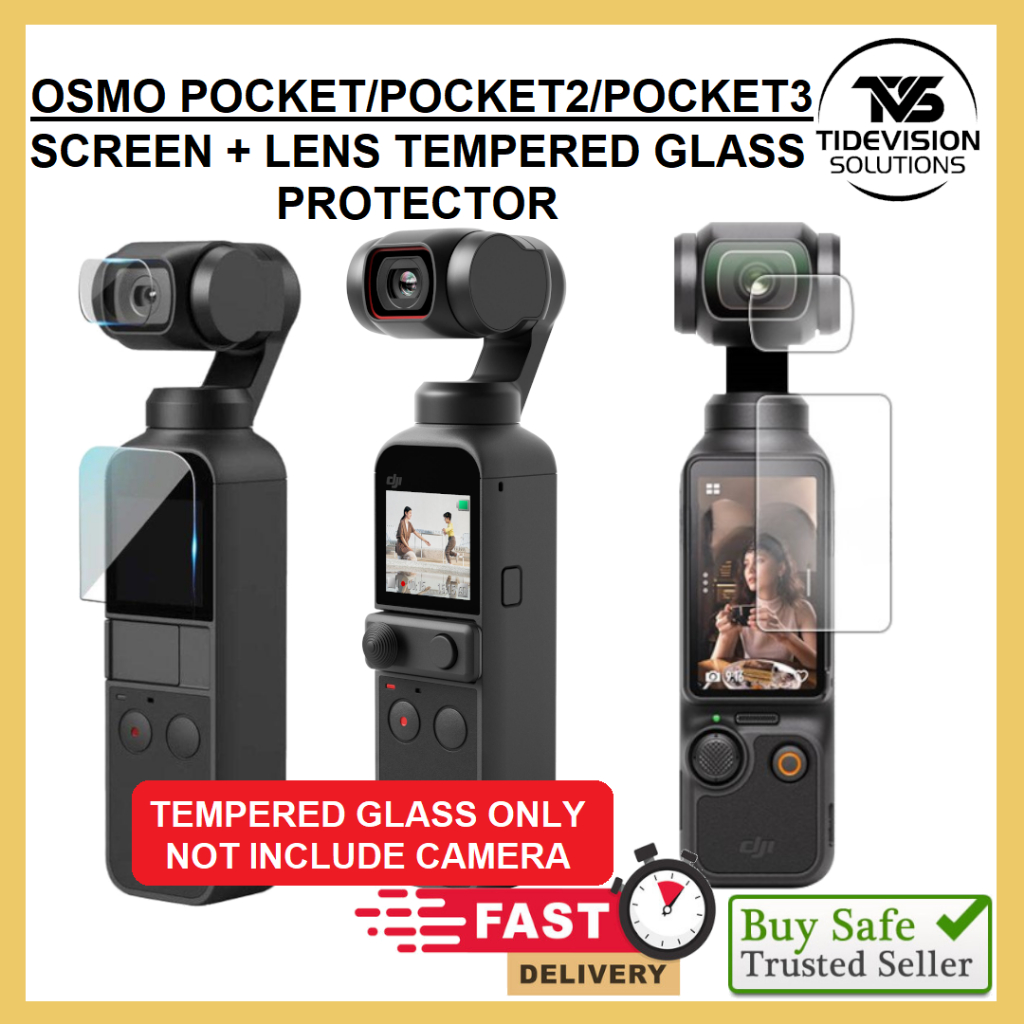 ⚡Ship in PJ⚡DJI Osmo Pocket/Osmo Pocket 2/Osmo Pocket 3 Tempered Glass ...