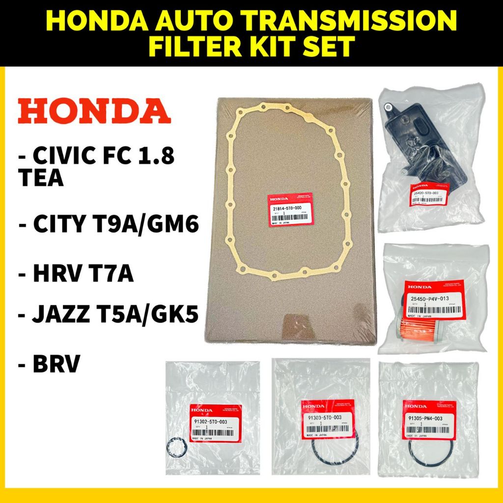 【100% ORIGINAL】HONDA AUTO TRANSMISSION FILTER KIT SET CVT - CITY T9A ...