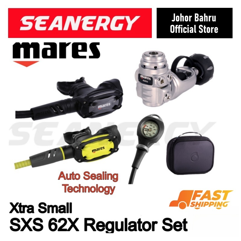Mares SXS 62X Scuba Regulator Set Balanced First Stage YOKE Second ...