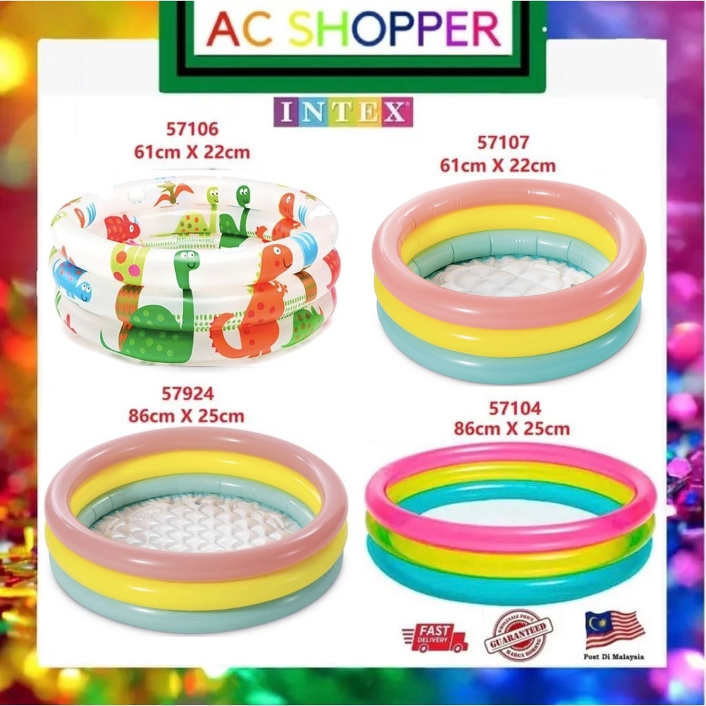 Inflatable children swimming pool kids pool baby intex kolam renang ...