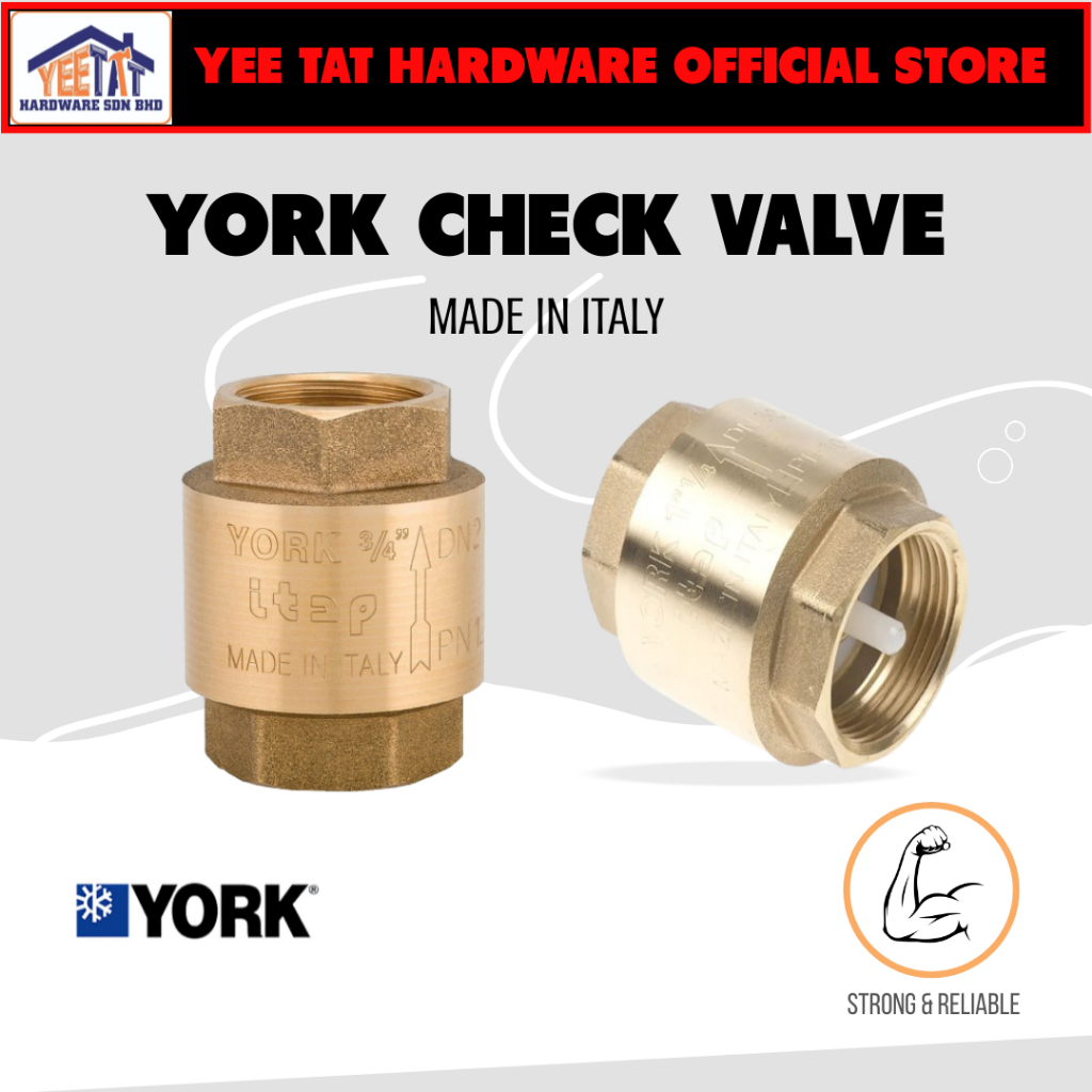 [ YORK ] HIGH QUALITY MADE IN ITALY NO RETURN VALVE/CHECK VALVE/ONE-WAY ...