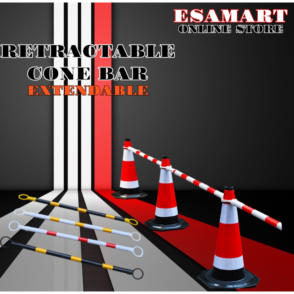 Expandable Retractable Cone Bar Traffic Safety Cone Bar Barrier 1 ...