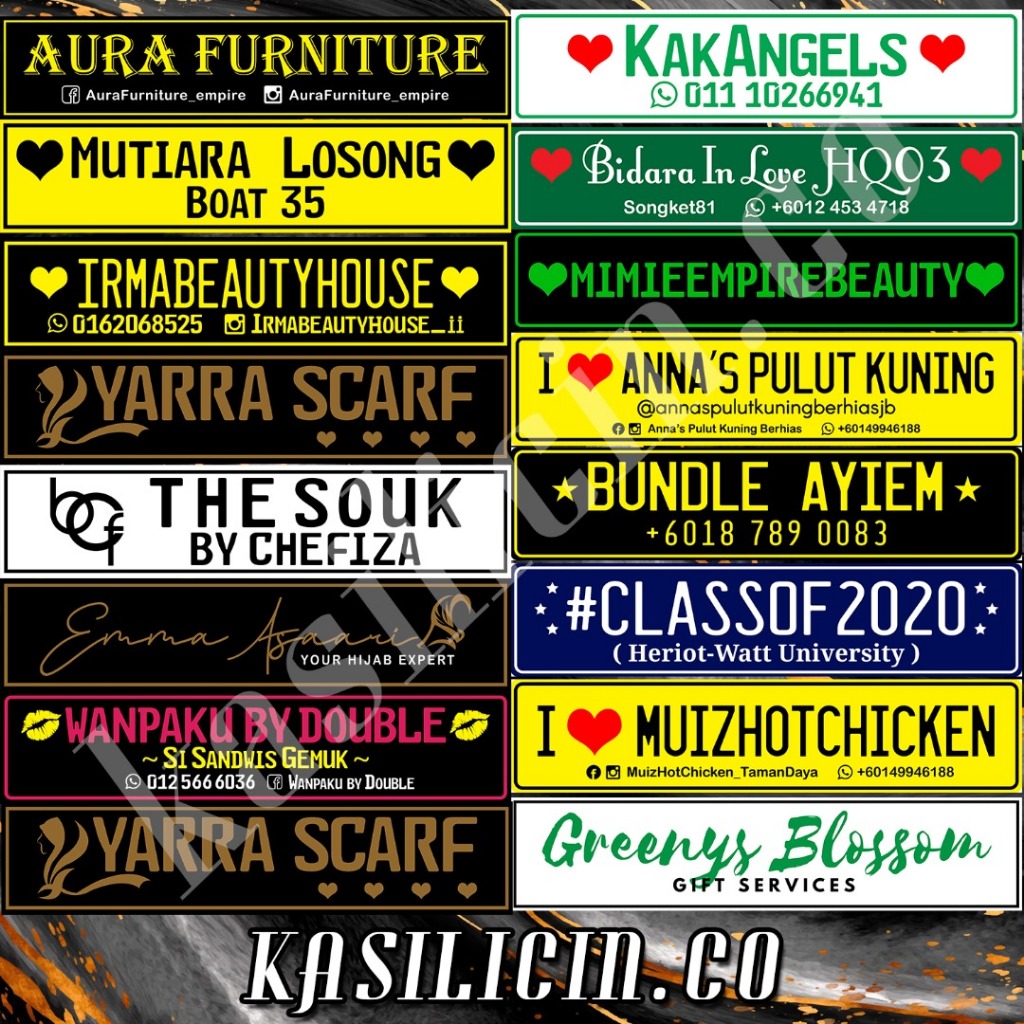 PAPAN TANDA PURPLE VERSION 15x3 INCI | PLATE NAMA SIGNAGE WALL DECOR ...