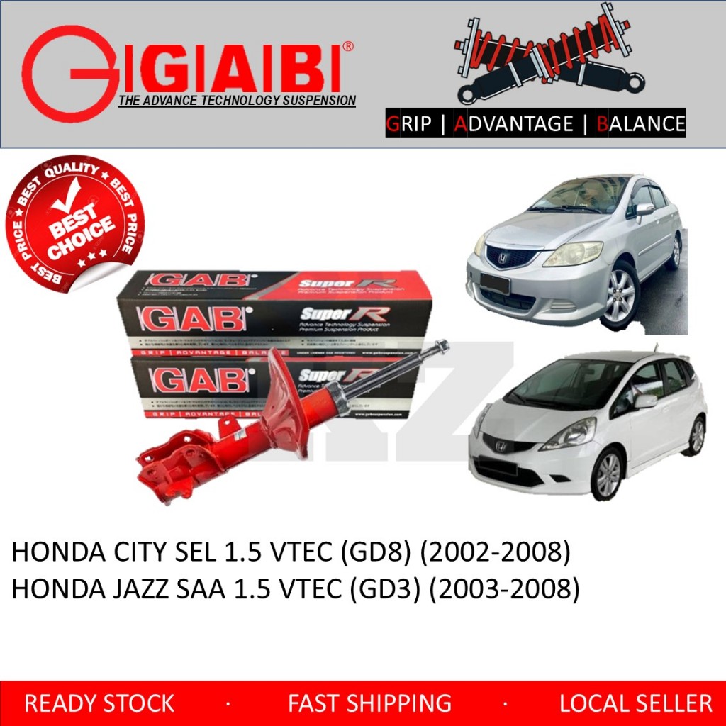 ORIGINAL GAB HEAVY DUTY SUPER R FRONT / REAR ABSORBER - HONDA CITY SEL ...