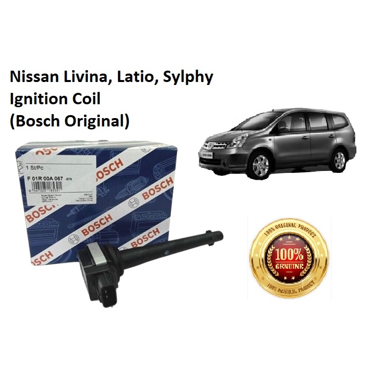 Livina, Almera, Latio, Sylphy, Teana, X-Trail T31 Bosch Ignition Coil ...