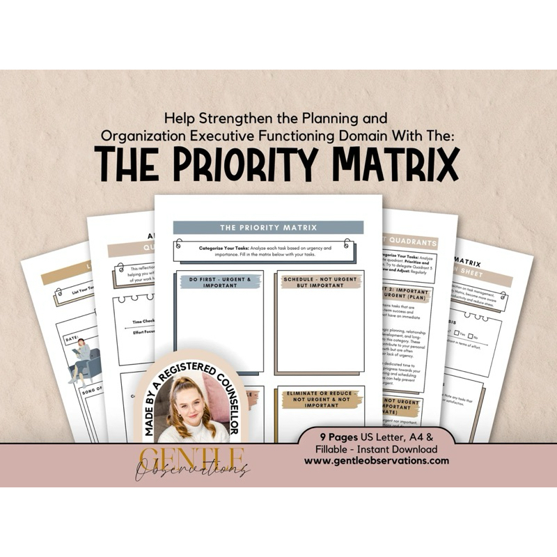 The Priority Matrix for ADHD: Eisenhower Matrix for ADHD, Task ...