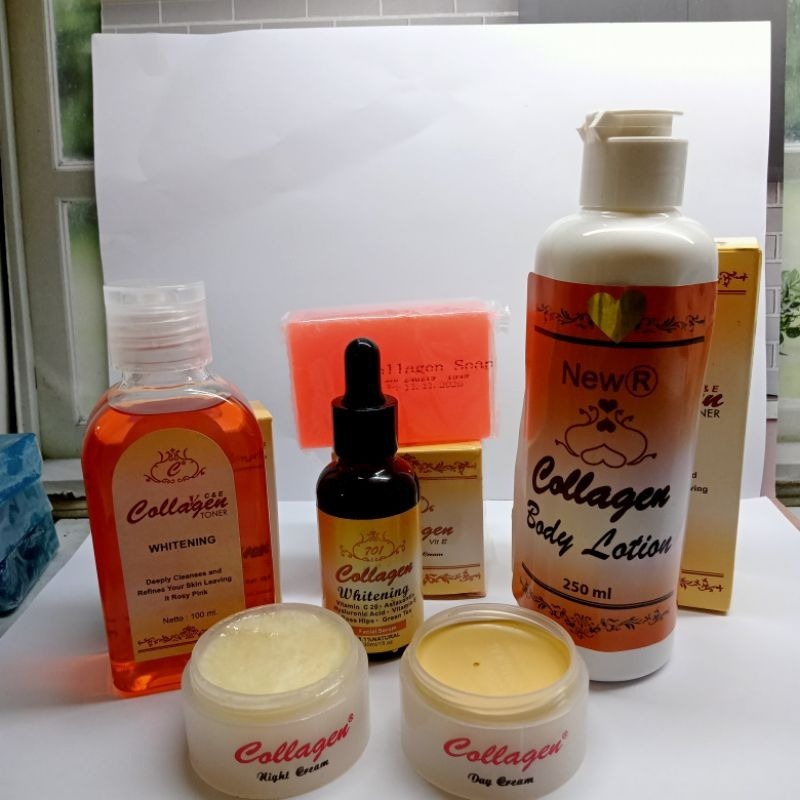6in1 Package Cream Collagen Serum Cream Toner Hb Soap | Shopee Malaysia