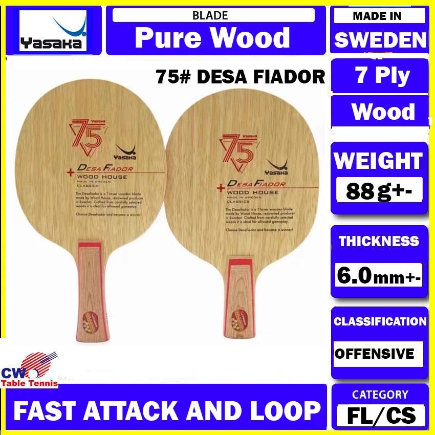 YASAKA 75# DESAFIADOR DF table tennis blade ping pong racket Pro Tenis ...