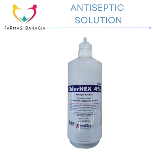 [ Exp 11/2027 ] STERILINE CHLORHEX 4% ANTISEPTIC SOLUTION 1 LITRE ...