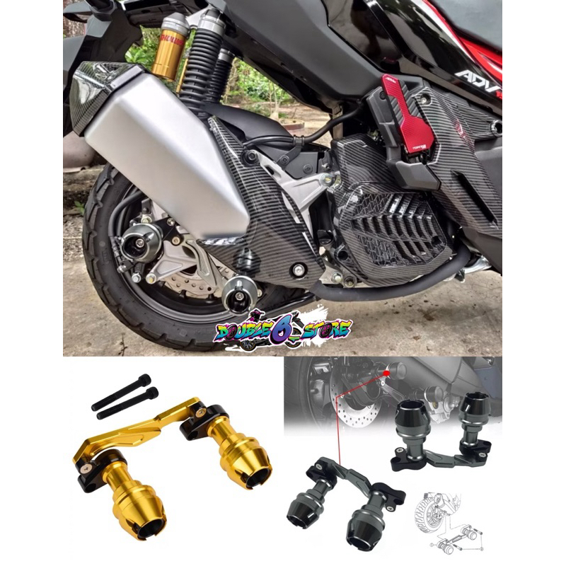 HONDA ADV150 VARIO FORZA 250 Muffler Slider CNC Heavy Duty Motorcycle ...