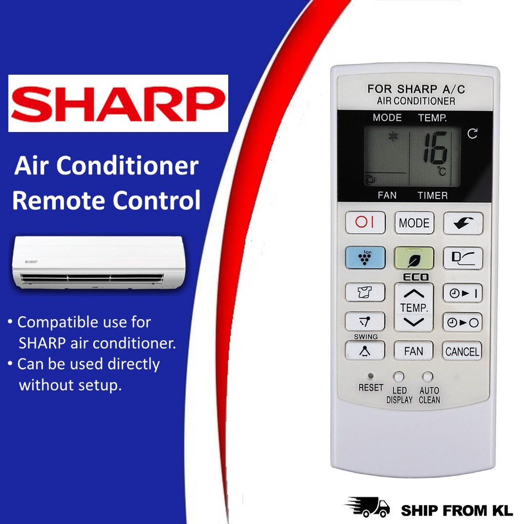 [ SHARP ] Replacement for Trane Aircond Air Conditioner Remote Control ...