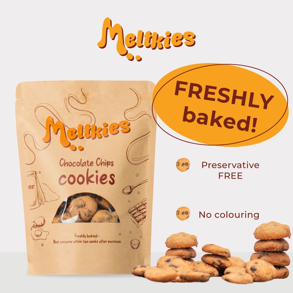 MELTKIES Freshly Baked Chocolate Chip Cookies |Ready to Eat |Handmade |No coloring ...
