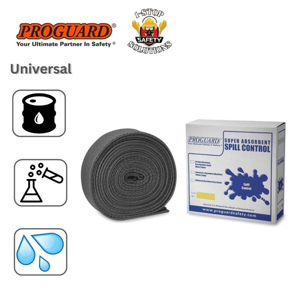Proguard ( 38cm x 15m ) Absorb Up to 32 Litre Universal Sorbent Folded 32Litre / Carton MOS ...