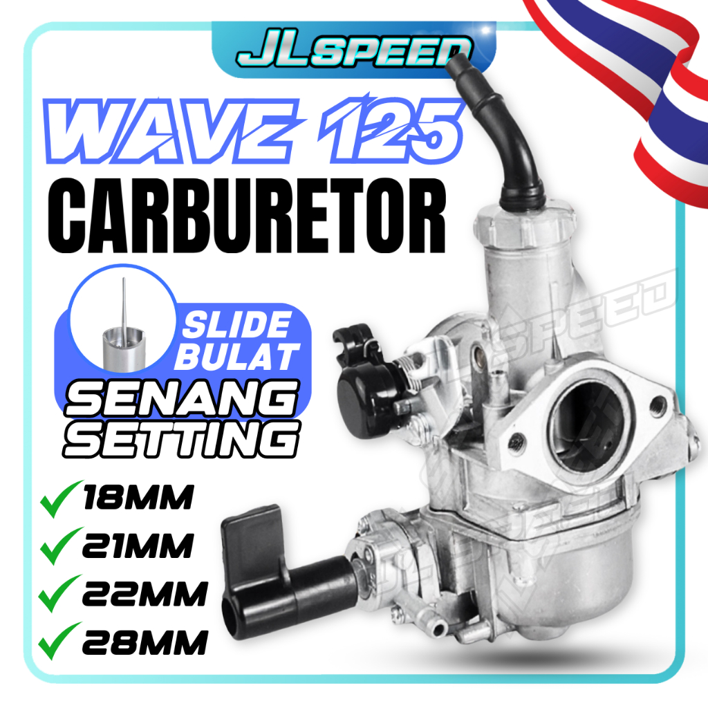 WAVE 125 SLIDE BESAR RACING CARBURETOR CARB KARBURETOR (STANDARD 18MM / 20.5MM / 22MM / 28MM ...