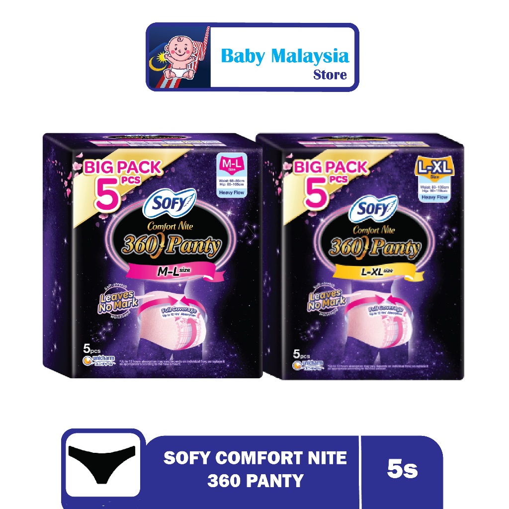 SOFY COMFORT NITE 360 PANTY M-XL 5s | Shopee Malaysia