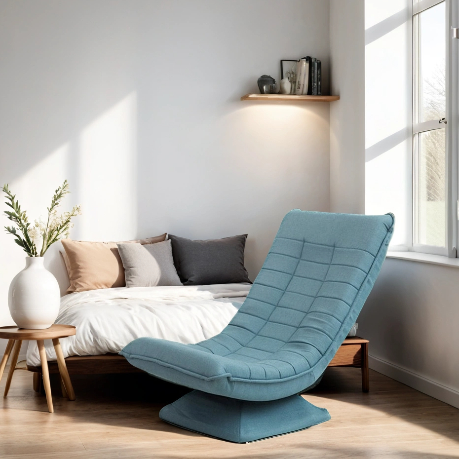 PRE_ORDER_Japanese Style Recliner Moon Shape Lazy Sofa Chair with ...