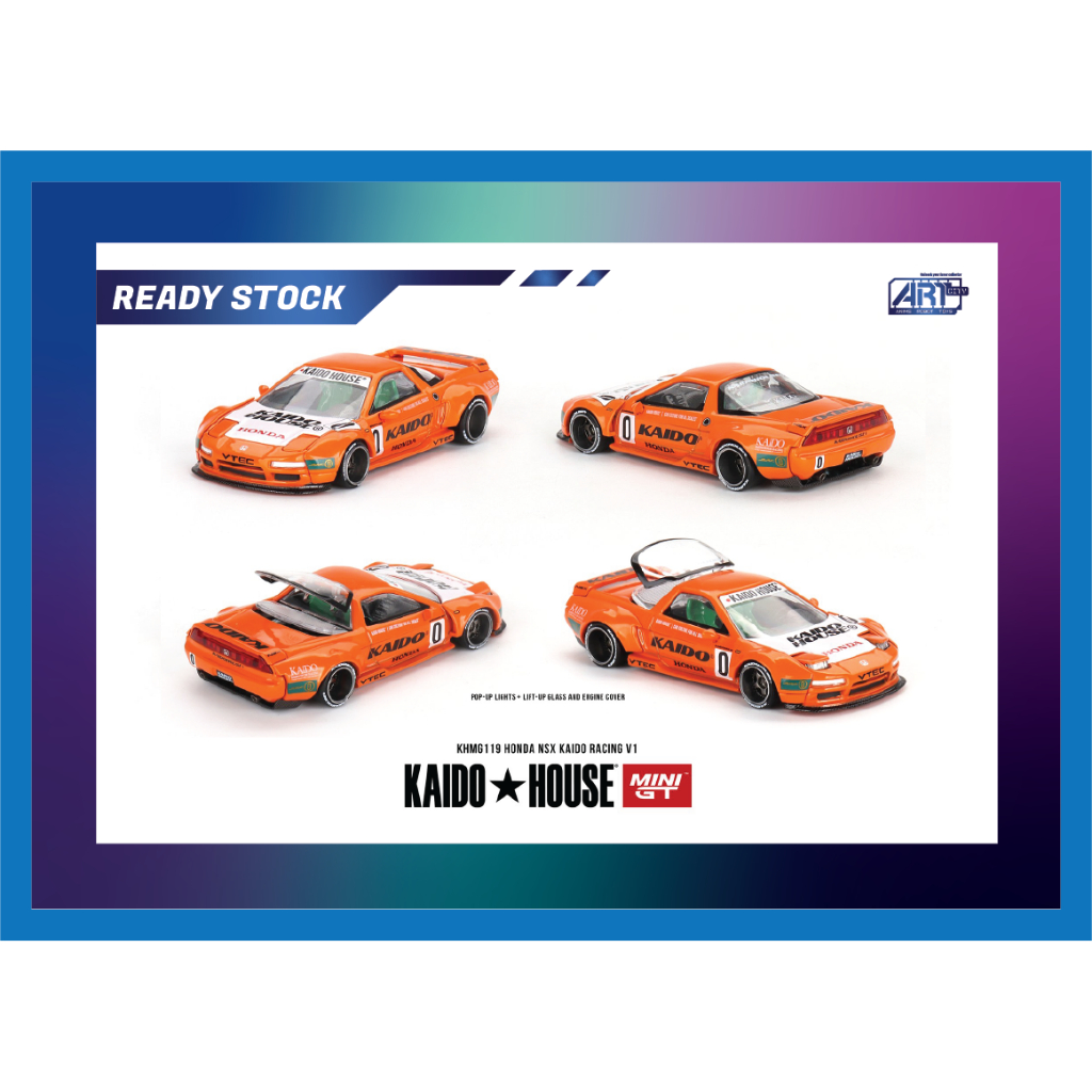 (READY STOCK) Mini GT x Kaido House - KHMG 119 Honda NSX Kaido Racing ...