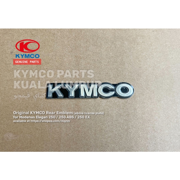 Original KYMCO Rear Emblem Logo Badge for Modenas Elegan 250 ME250 ABS ...