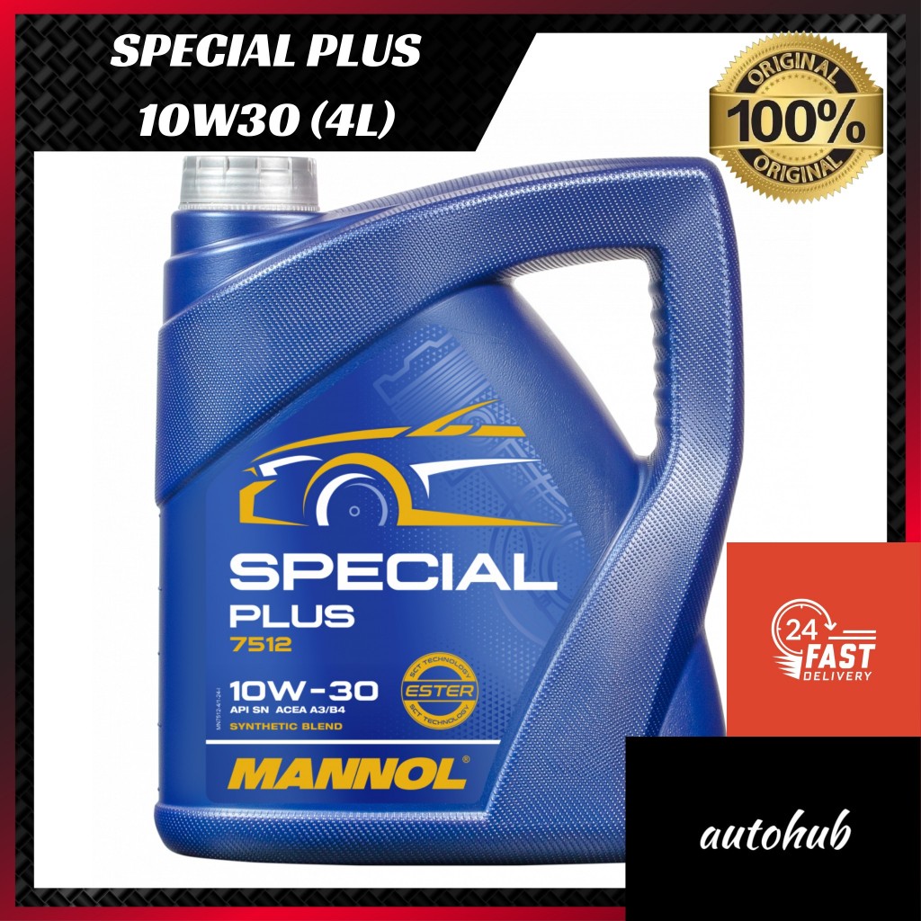 (ORIGINAL) MANNOL SPECIAL PLUS Semi Synthetic Engine Oil 10W30 4L 7512 ...