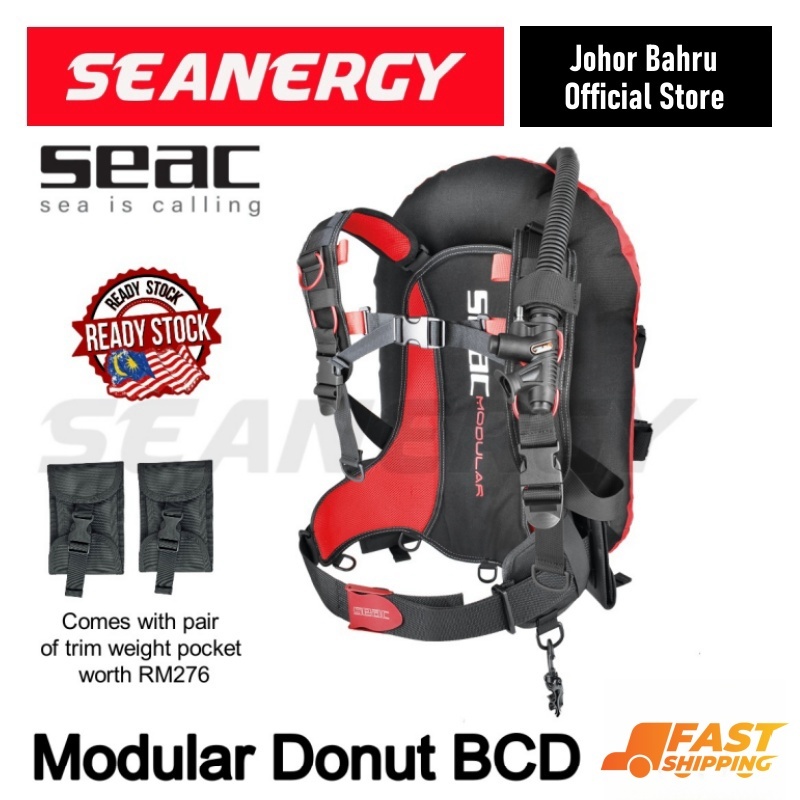 Seac Modular BCD Backplate Donut Wing BCD Travel BCD Back Inflation BCD ...