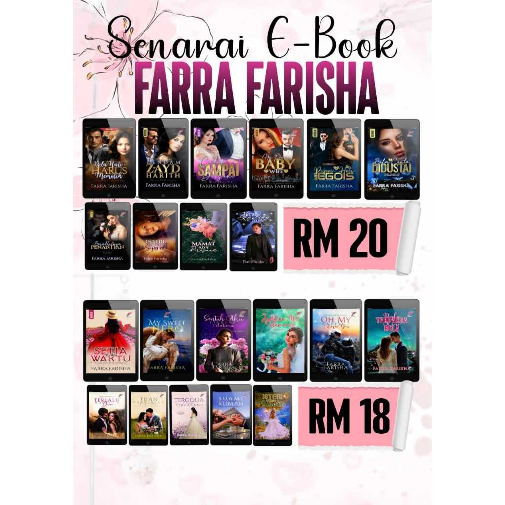 EBOOK FARRA FARISHA | Penghantaran file dalam masa 24 jam | Shopee Malaysia