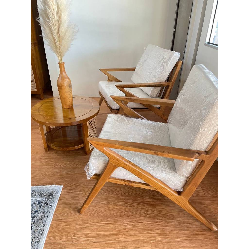 Teakwood Chair / Kerusi kayu jati moden minimalist | Shopee Malaysia