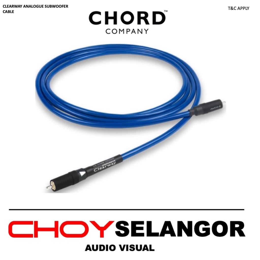 Chord Clearway Analogue Subwoofer Cable 3M | Shopee Malaysia