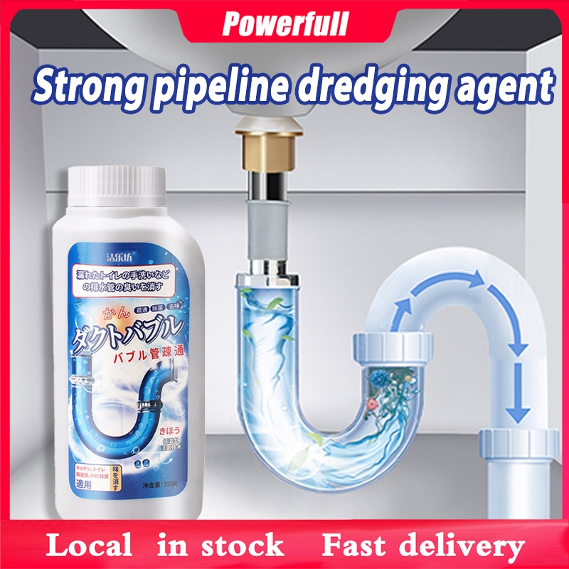350 Gram Home Clean Pipeline Dredge Drain Cleaner Pipe Ubat Sinki ...