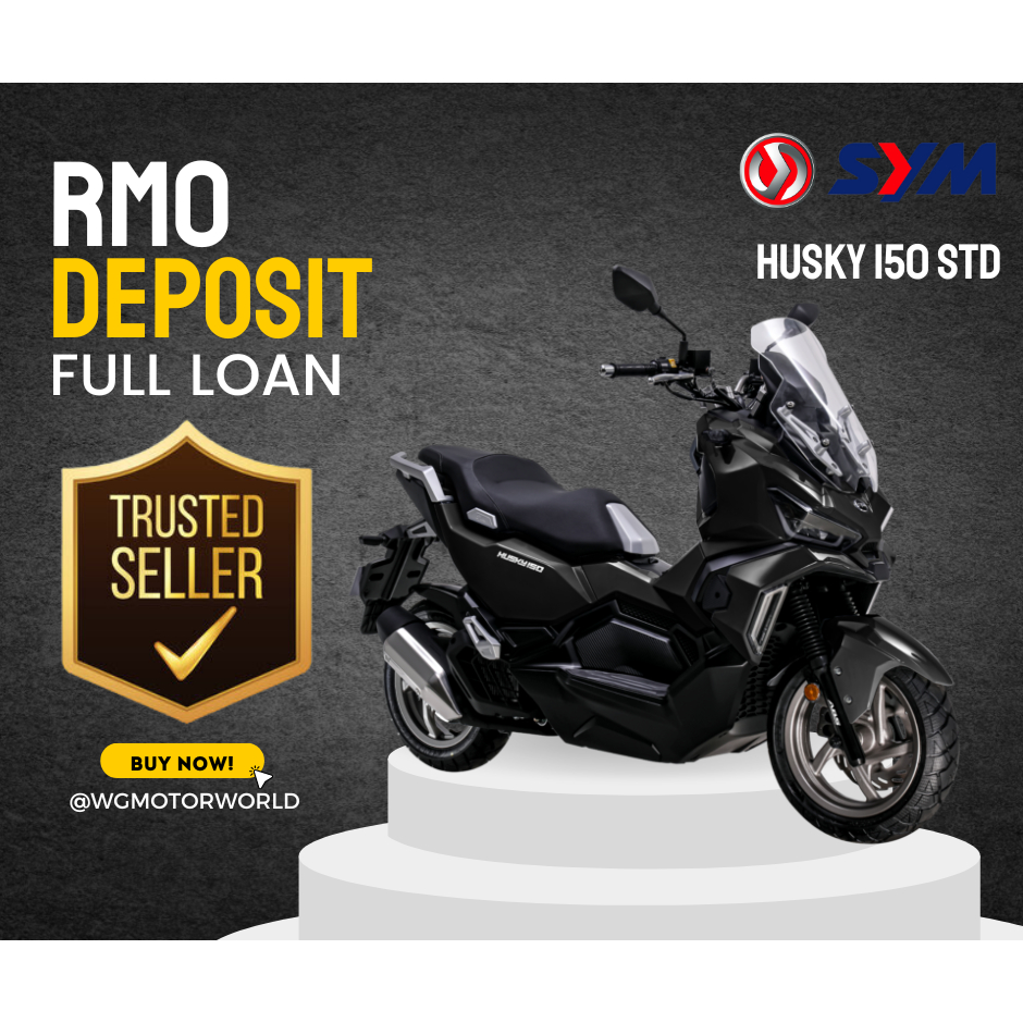 SYM HUSKY 150 (STD/SE) SCOOTER *𝐁𝐑𝐀𝐍𝐃 𝐍𝐄𝐖 𝐔𝐍𝐑𝐄𝐆𝐈𝐒𝐓𝐄𝐑* Price OTR + FREE ...