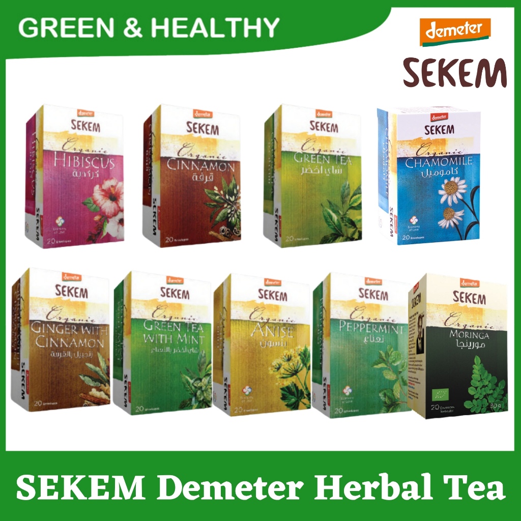 SEKEM DEMETER ORGANIC HERBAL TEA [20 FILTER BAG/BOX] | Shopee Malaysia