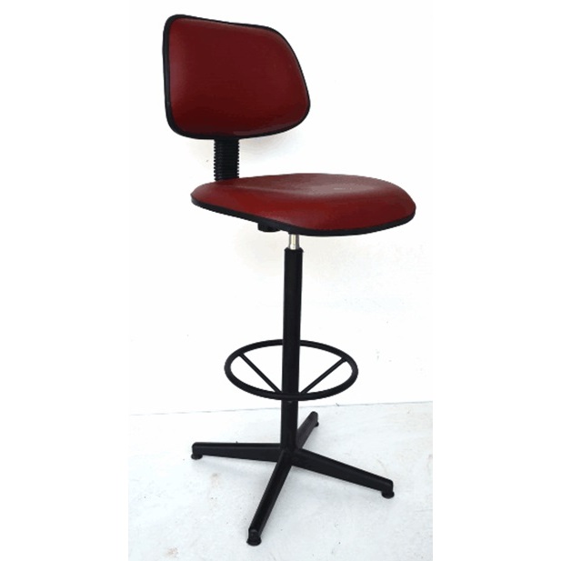 High stool with back rest for table height 90cm to 110cm, High Drafting ...